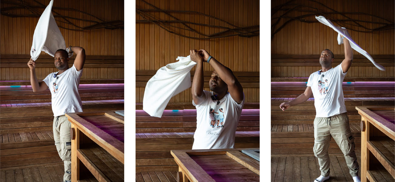 The work of a sauna master revolves around people, herbs and aromas